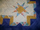 machine sewn purple and gold quilt top | eBay