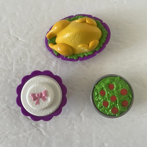 Barbie Thanksgiving Turkey, Cake, Salad Food Snap On Replacement ...