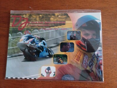 ISLE OF MAN 2004 DAVID JEFFERIES TT LEGEND SET OF 2 POSTAL CARDS SEALED ...