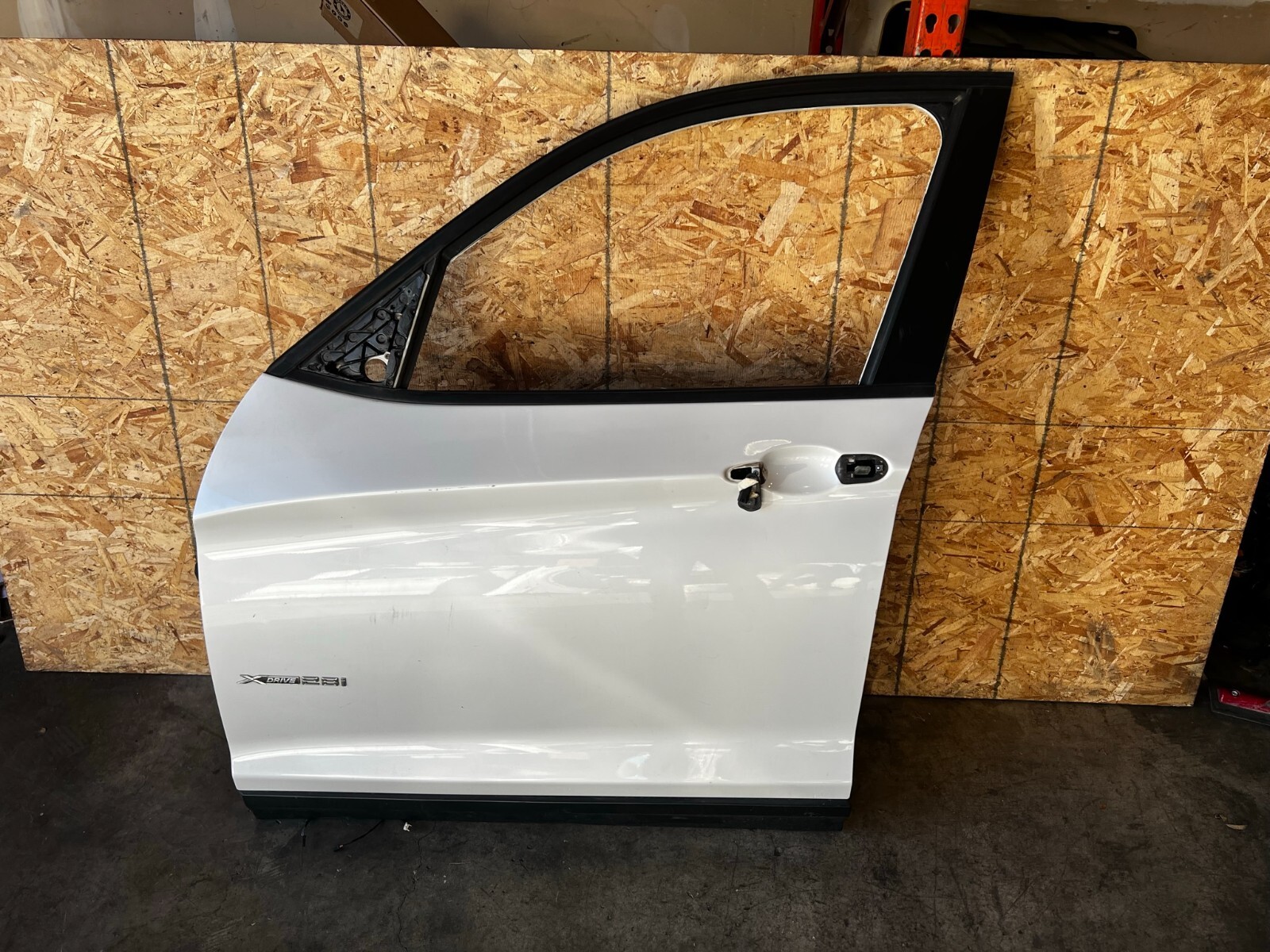 BMW F25 X3 FRONT LEFT DRIVER SIDE DOOR SHELL ASSEMBLY MINERAL WHITE OEM ...