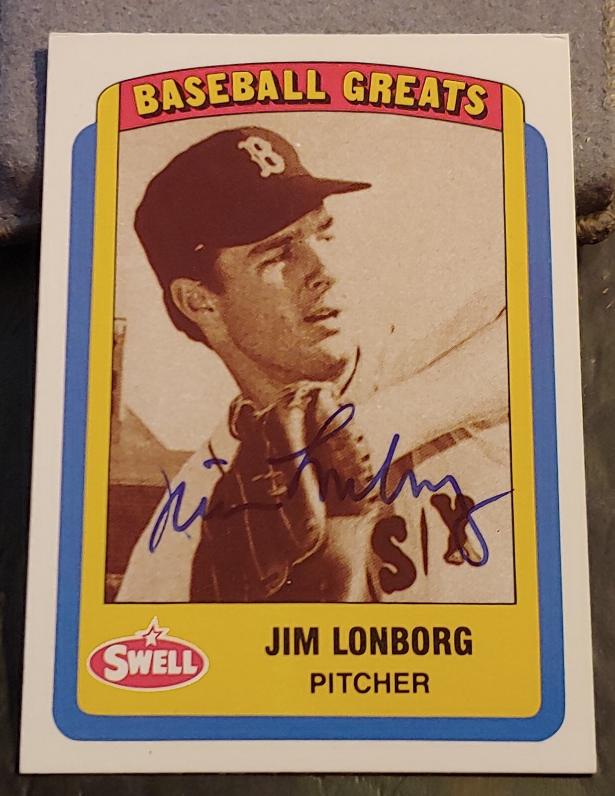 Jim Lonborg 1990 Swell signed auto autographed card Red Sox | eBay