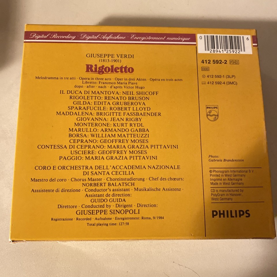 Verdi: Rigoletto Music CD | eBay
