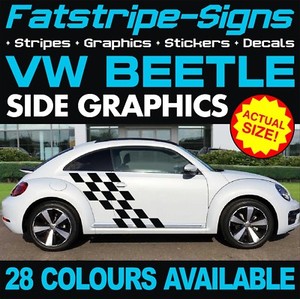 VW BEETLE GRAPHICS STICKERS STRIPES DECALS VOLKSWAGEN V DUB R LINE 1.6 ...