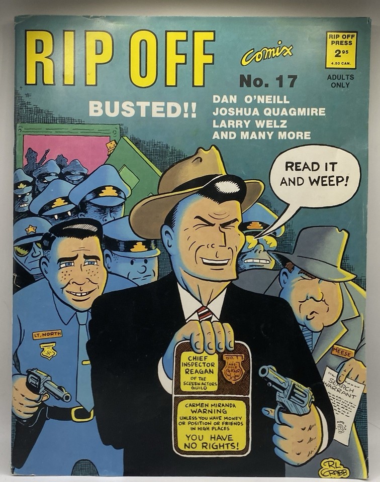 VINTAGE RIP OFF COMIX LOT 3 ISSUES, RIP OFF PRESS UNDERGROUND, 1987 ...
