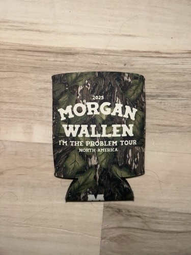 NEW MORGAN WALLEN OFFICIAL TOUR GREEN TREE CAMO IM THE PROBLEM COOZIE ...
