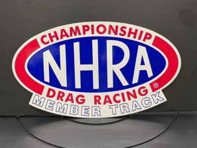 VRHTF NHRA "VINTAGE NHRA MEMBER TRACK MEDIUM SIZE DIE CUT STICKER" 5.5 ...