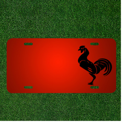 Custom Personalized License Plate With Add Names To Rooster Bird ...