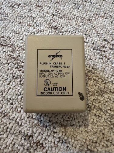 Amseco XP-1240 Class 2 Plug-In Transformer 16.5-Volt SEC: 16.5V 40VA ...