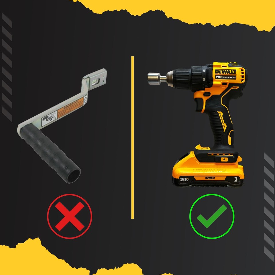 Fish House Winch Adapter For Cordless Drill For Ice Castle Ice House ...