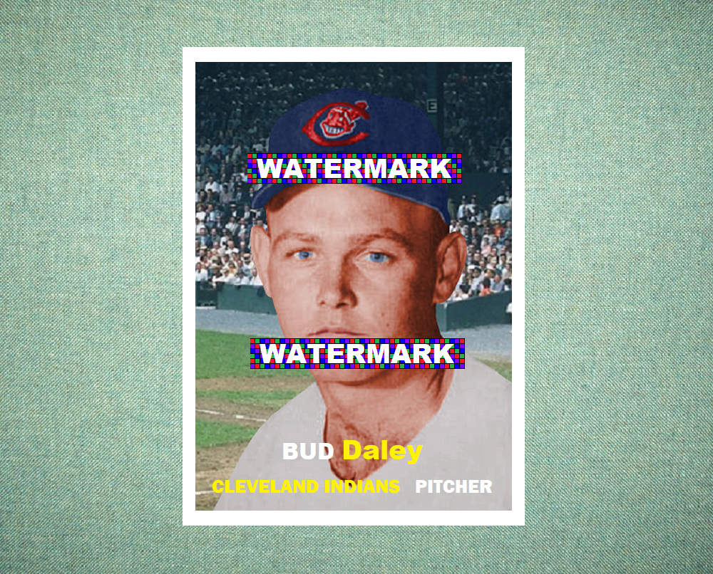 Bud Daley Cleveland Indians 1957 Style Custom Baseball Art Card | eBay