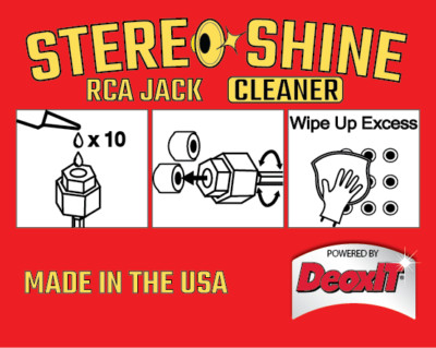 Stereo Shine RCA/Phono Jack Cleaner - Powered by DeoxIT D Series | eBay