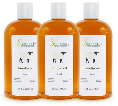 Lanolin Oil USP Grade Moisturizer for Skin Hair 100% Pure & Natural 4 ...