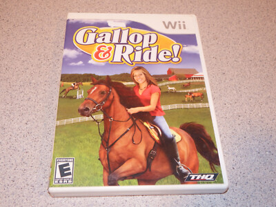 Gallop & Ride (Nintendo Wii, 2008) Complete CIB w/ Manual Tested ...