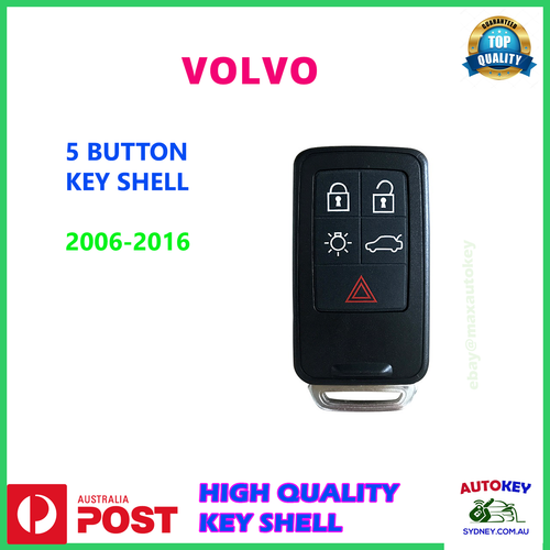 VOLVO KEY SHELL 5 BUTTON suit V40 V60 V70 XC60 XC70 S60 S80 2008-2017 ...