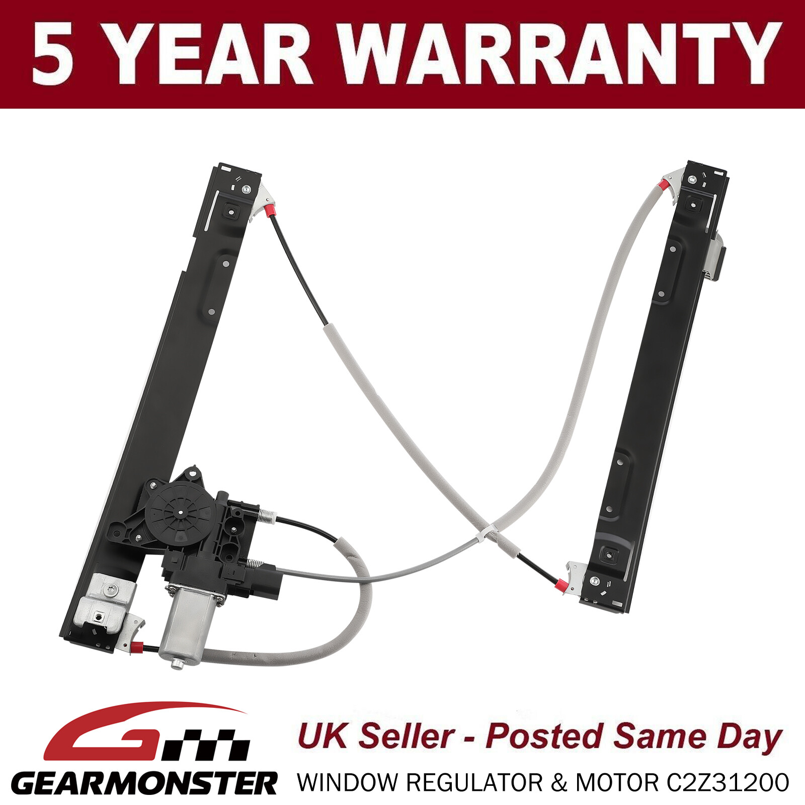 FOR JAGUAR XF WINDOW REGULATOR & MOTOR RIGHT RHS DRIVERS C2Z31200 (2009 ...