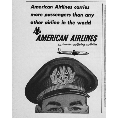 American Airlines Pilot ADVERT 1960s Vintage Print Ad | eBay