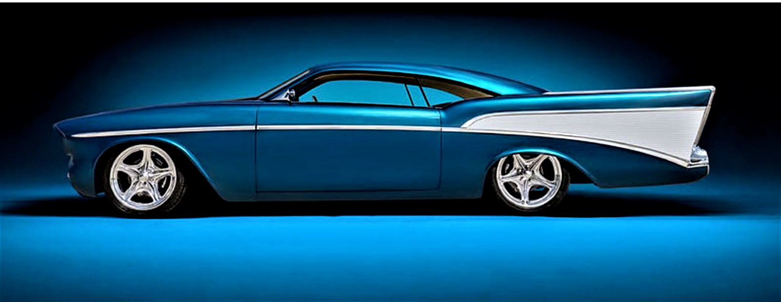 Chevrolet 57 Chevy 1957 Custom 55 1:24 SCALE METAL BODY MODEL CAR 1955 ...