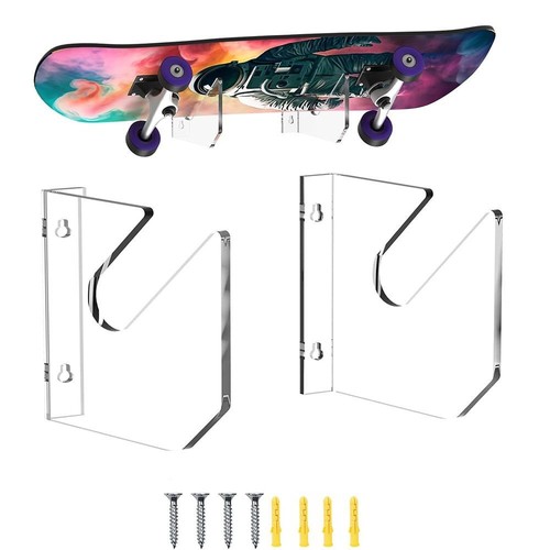 Display Skateboard Rack Horizontal Skateboard Storage Wall Mount ...