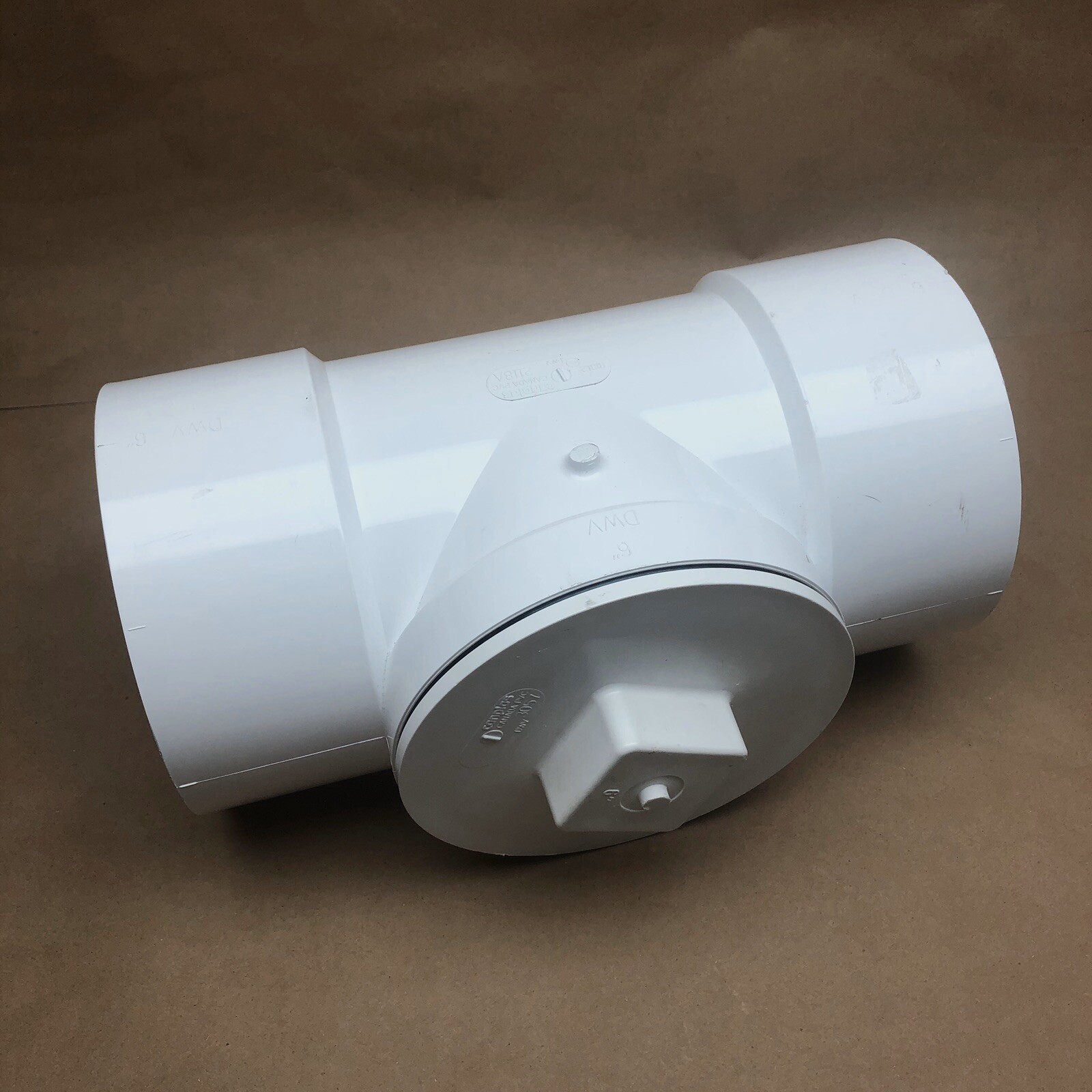 CANPLAS 2118A PVC 6" DWV CLEANOUT PLUG WITH LINE ,6INCH WHITE PVC | eBay