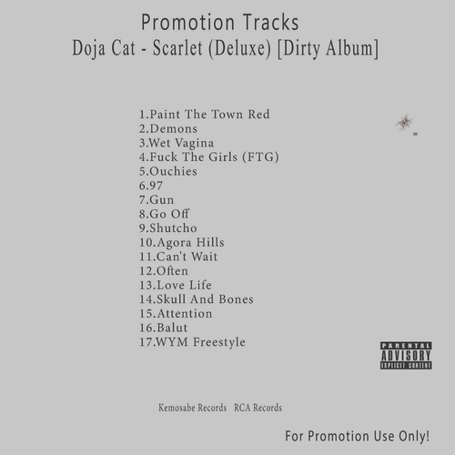 Rap/Hip-Hop.. White CD. Doja Cat - Scarlet (Deluxe) [Dirty Album] | eBay