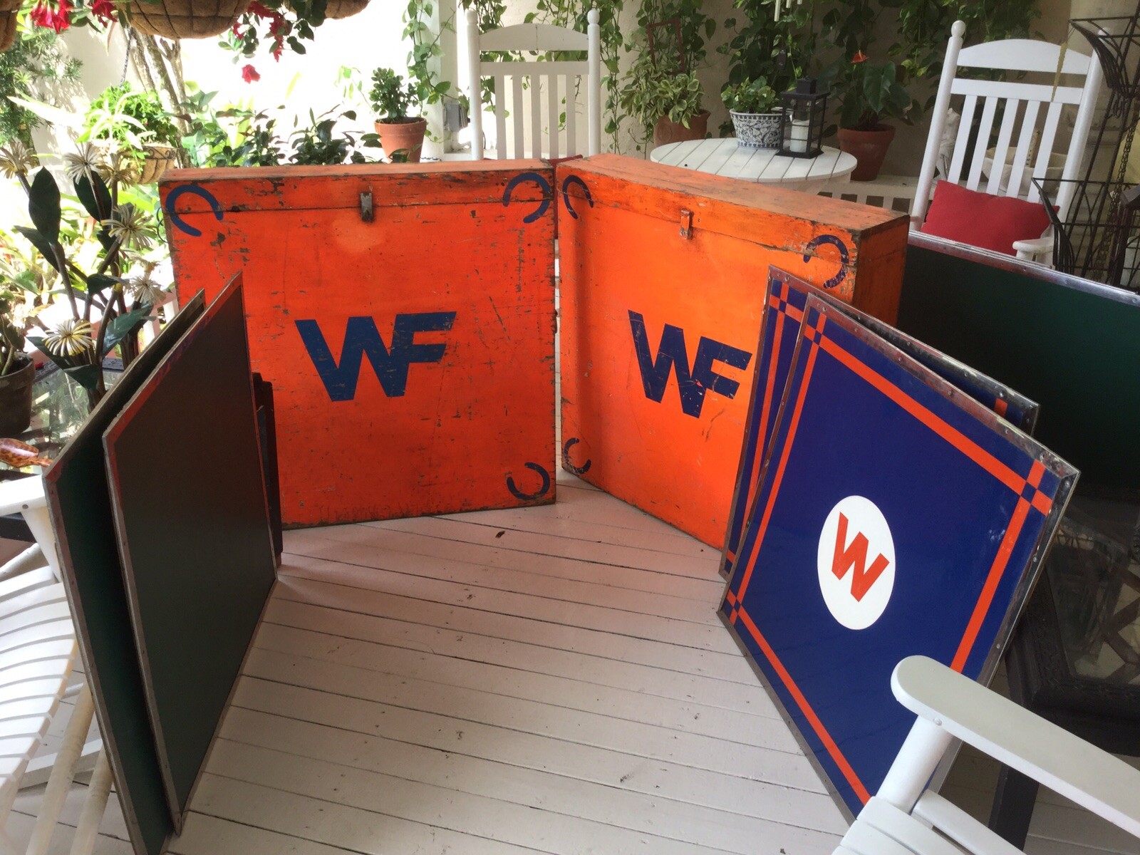 Vintage Equestrian Thoroughbred Polo Tack Boxes Owner Stable Logos ...