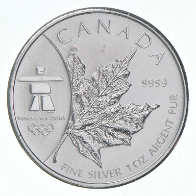 Better Date 2008 Canada 5 Dollars 1 Oz. Silver Maple Leaf World Coin ...