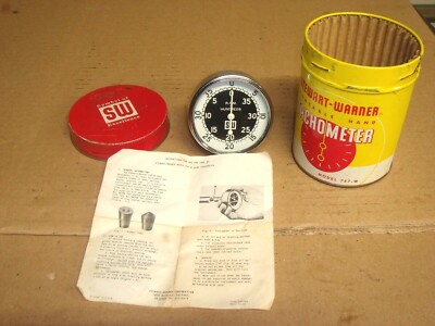 VINTAGE 1957 STEWART WARNER PORTABLE HAND TACHOMETER MODEL 757-W R.P.M ...