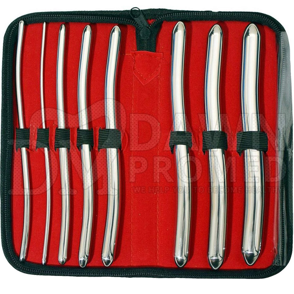 8 Pcs Hegar Dilator Set Uterine Urethral Diagnostic Cervical Sounds ...