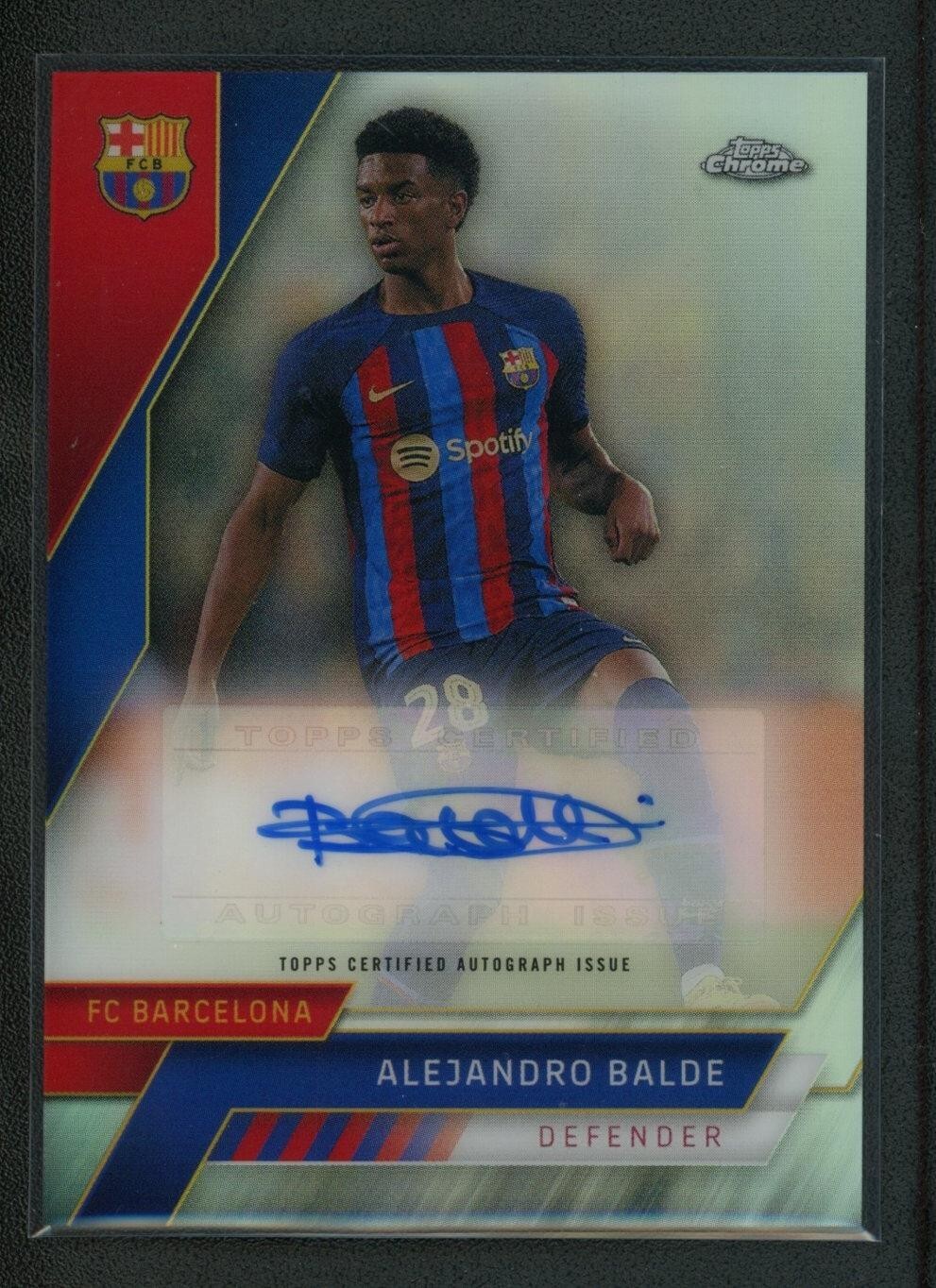 2023 ALEJANDRO BALDE AUTO TOPPS CHROME DEFENDER AUTOGRAPHS | eBay