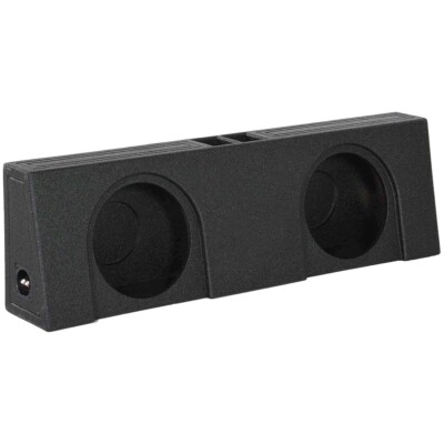 DUAL 10" BEHIND SEAT PORTED ENCLOSURE SINGLE CAB TRUCK BOX w/ DURABLE ...