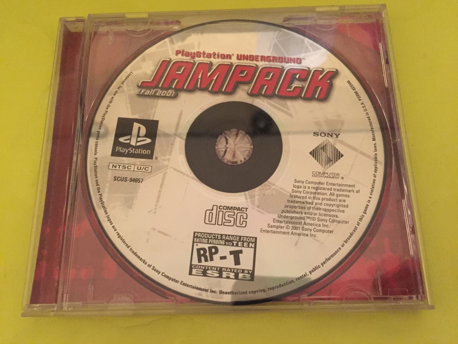 Sony PlayStation Underground Jampack Disc PS1 - Fall 2001 with original ...