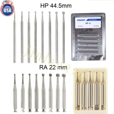 Dental Carbide Bur Slow Speed Round Bur Latch RA4 6 8 2 Round HP 8 2 ...