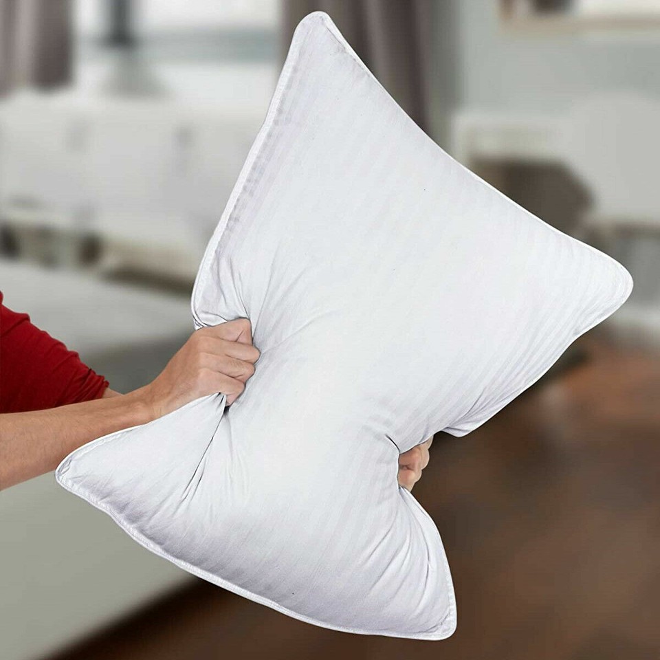 Large Soft Pillows Bounce Back Memory Foam Firm Deluxe STRIPED PILLOWS ...