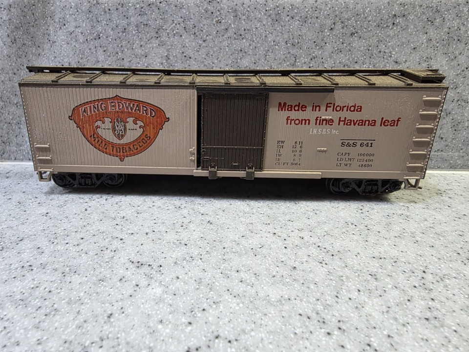 HO TRAIN MINIATURE 2036 KING EDWARD MILD TOBACCO ROAD SERIES BOXCAR KIT ...