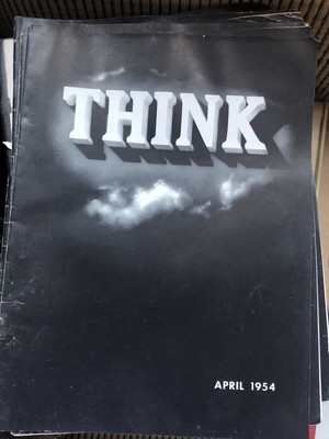 IBM Think Magazine April 1954 FREE Shipping to USA | eBay