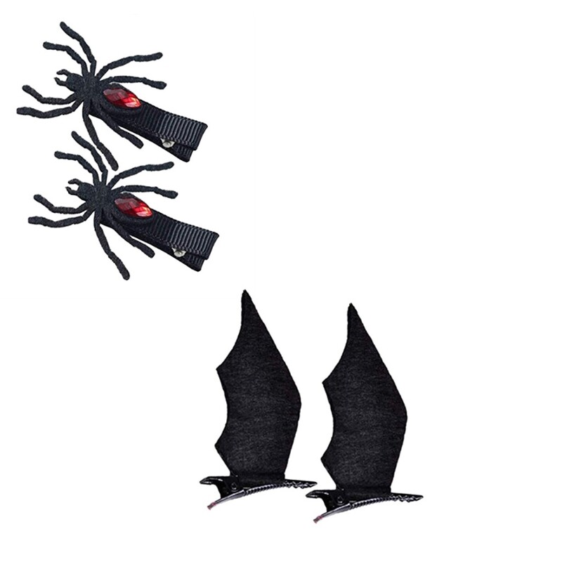 Bat Design Clips Horror Halloween Cosplay Costume Party Hair Accessory ...