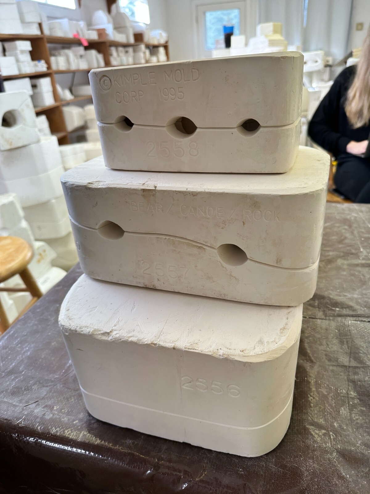 VINTAGE KIMPLE CERAMIC MOLD #2556/2557/2558/2559/2560/2561 INDIAN ...