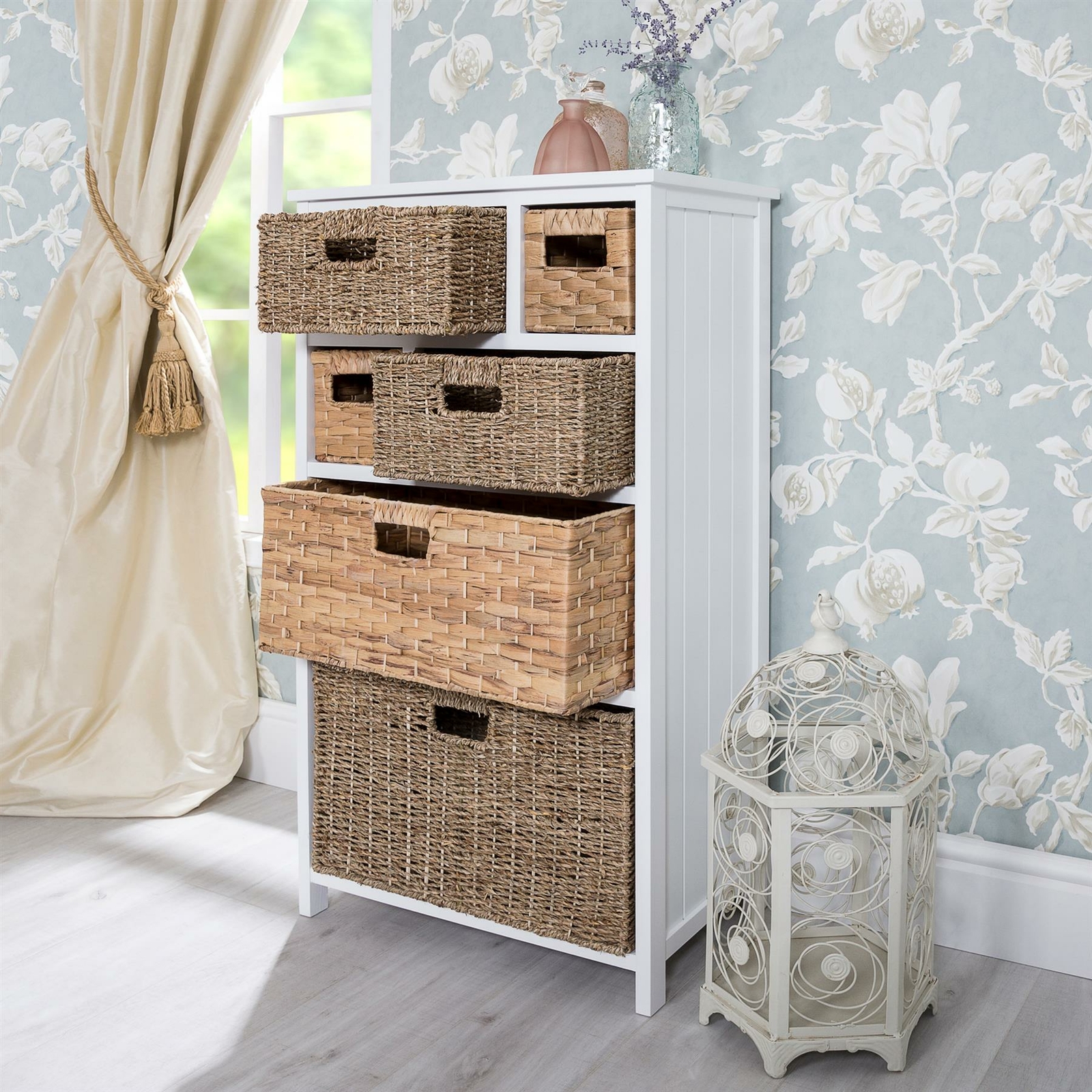 Basket Storage Unit Large Chest of Drawers Bathroom Hallway Tetbury ...