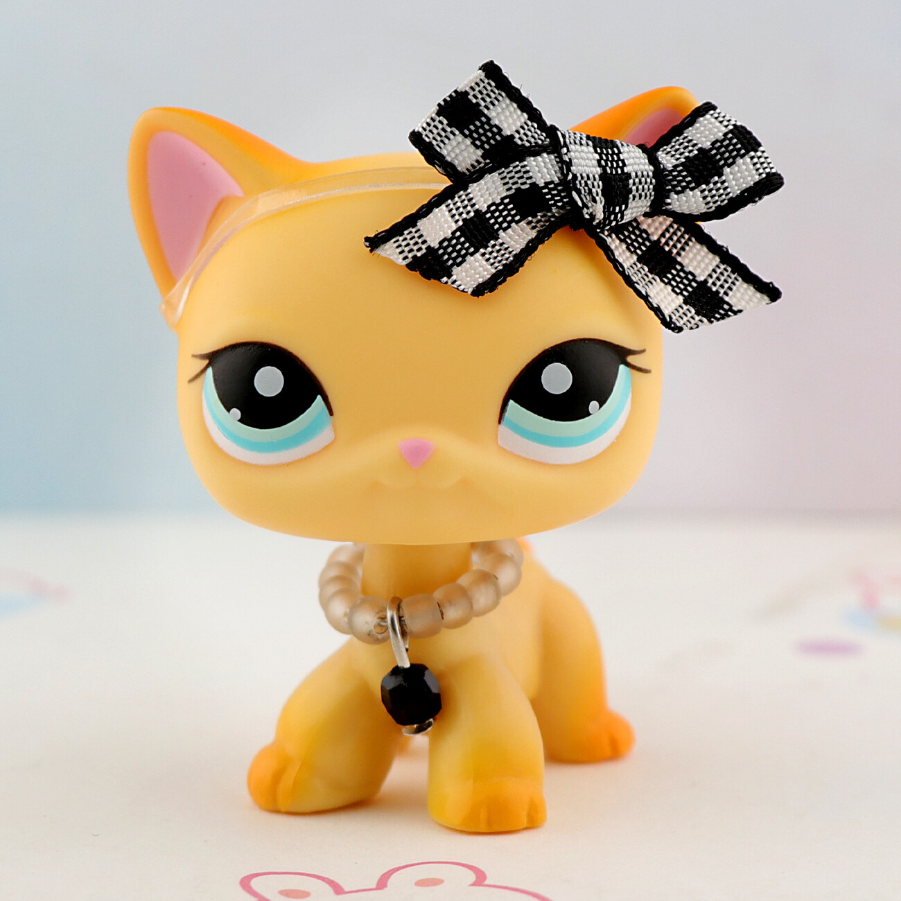 Littlest Pet Shop lps Shorthair Cat 339 Yellow Cat with Accessories ...