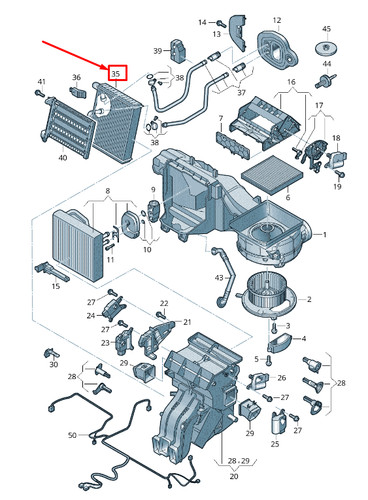 NEW VW PASSAT B8 3G HVAC HEATER CORE 5WA819031 ORIGINAL | eBay
