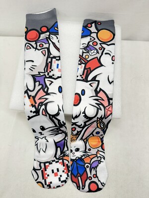 NEW - Final Fantasy Socks - Moogle Knee Stockings Casual Cute Fashion ...
