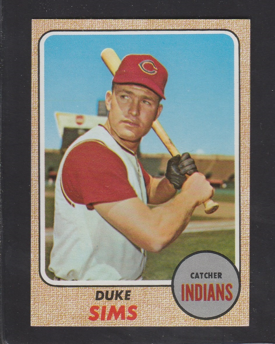 1968 TOPPS BASEBALL # 508 DUKE SIMS EX-MT+ INV 1528 | eBay