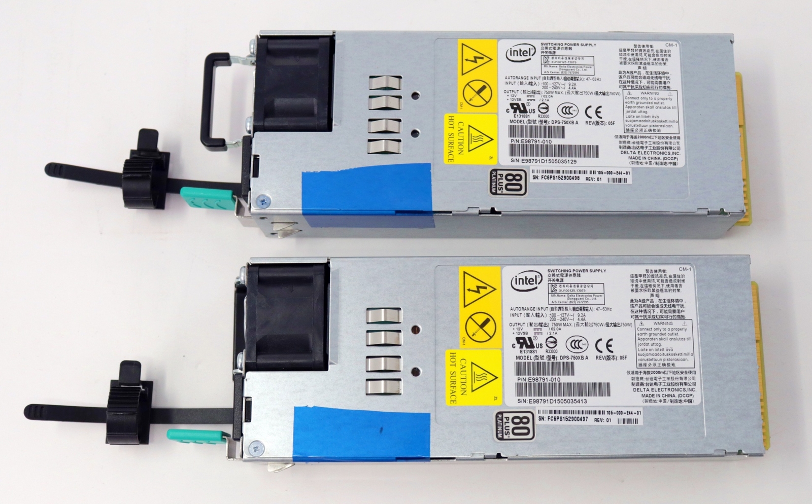 Lot 2 Intel Delta 750W DPS-750XB E98791-010 Switching Power Supply | eBay