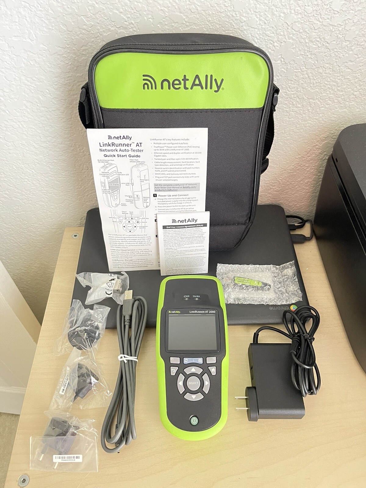 NetAlly LinkRunner AT 2000 Network Auto Tester (LRAT-2000) W/ Carry Bag ...