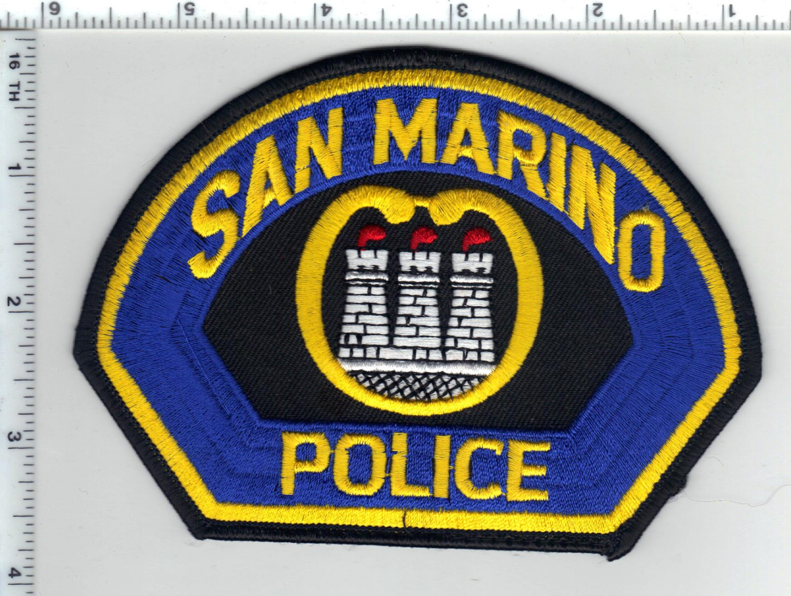 San Marino Police (California) Shoulder Patch - from the 1980's | eBay