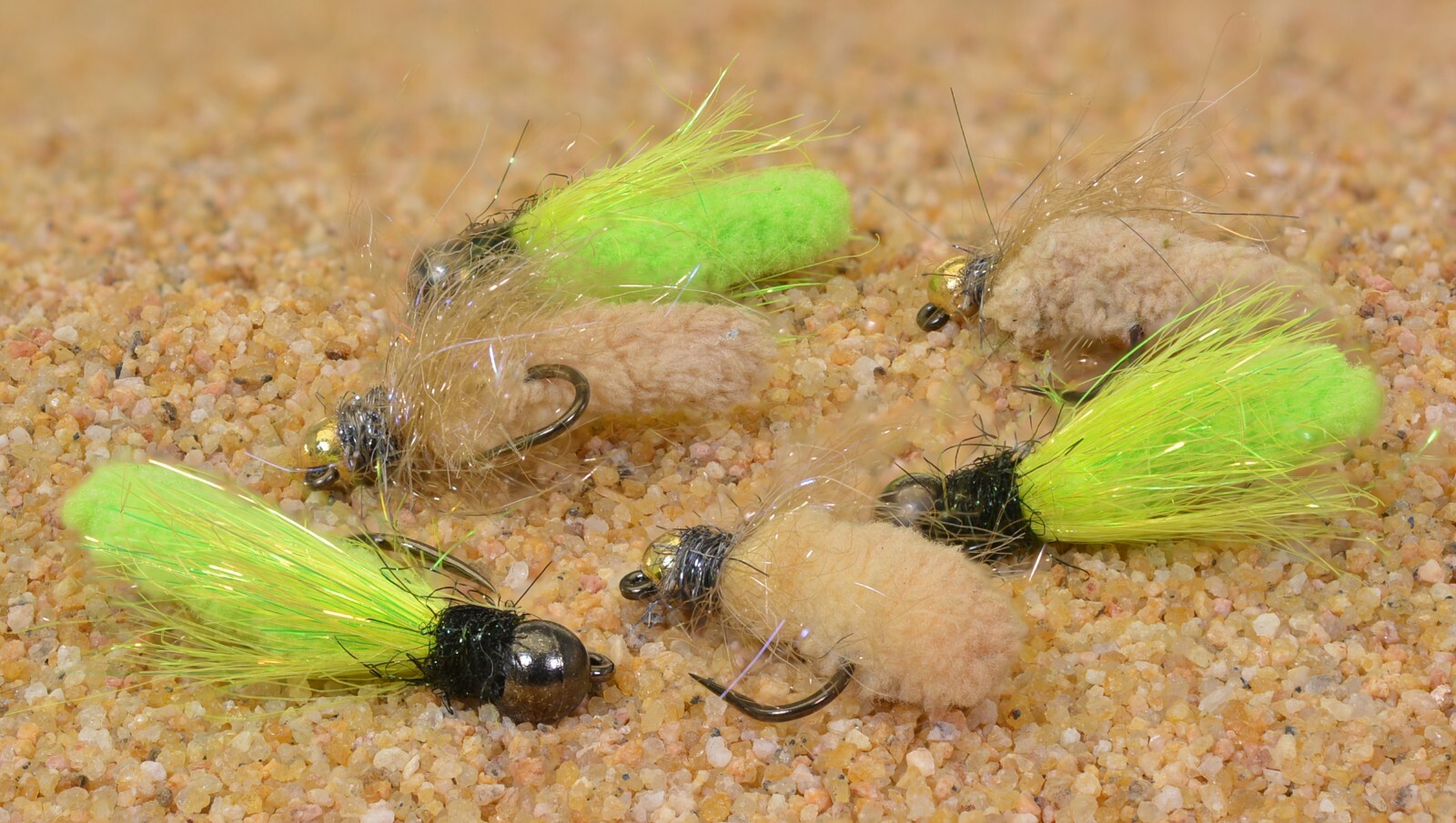6 Flies - Tungsten Mop Fly Size #10 - Euro nymph - Hanak Hook | eBay