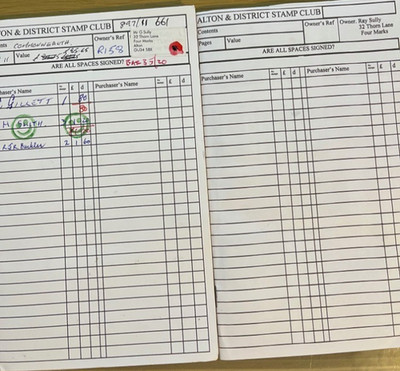 C160 Commonwealth approval books x 2 with lots of stamps no reserve ...