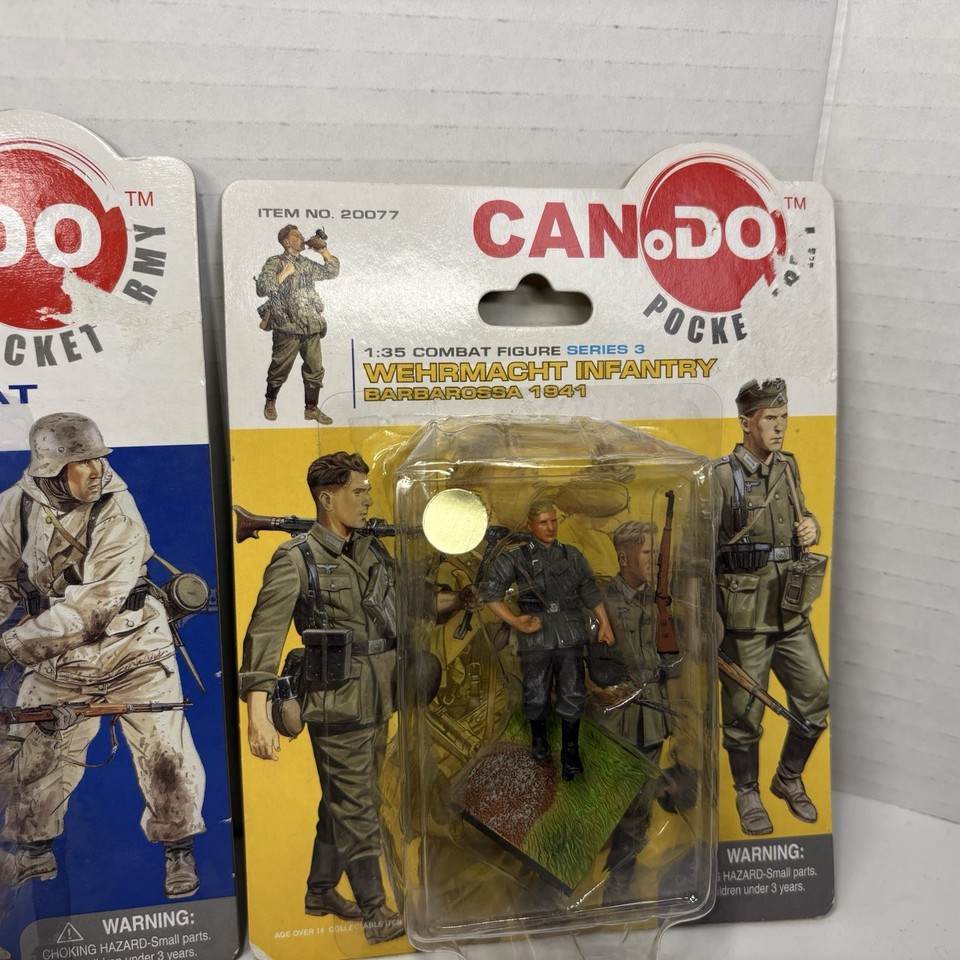 Lot of 5 - Can.Do Pocket Army 1:35 Figures. Winter Combat. Wehrmacht ...