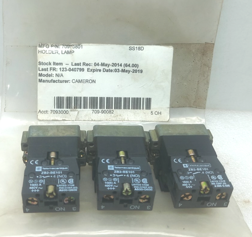 Telemecanique ZB2-BE101& Z..-BW06 Contact Block & Pilot Light Switch ...
