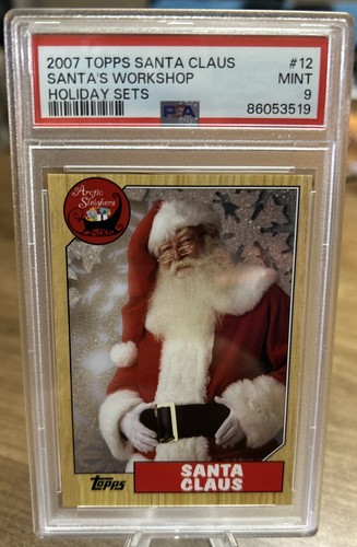 2007 Topps Santa Claus 1987 Topps Tiffany Design Holiday Sets PSA 9 ...